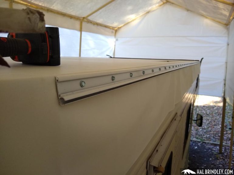 RV Roof Repair Step 16: Install RV Roof Trim - Hal Brindley Wildlife ...